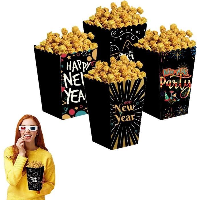 Boîtes En Papier Pour Pop-Corn, 4 Friandises Pour Pop-Corn, Seaux À ...