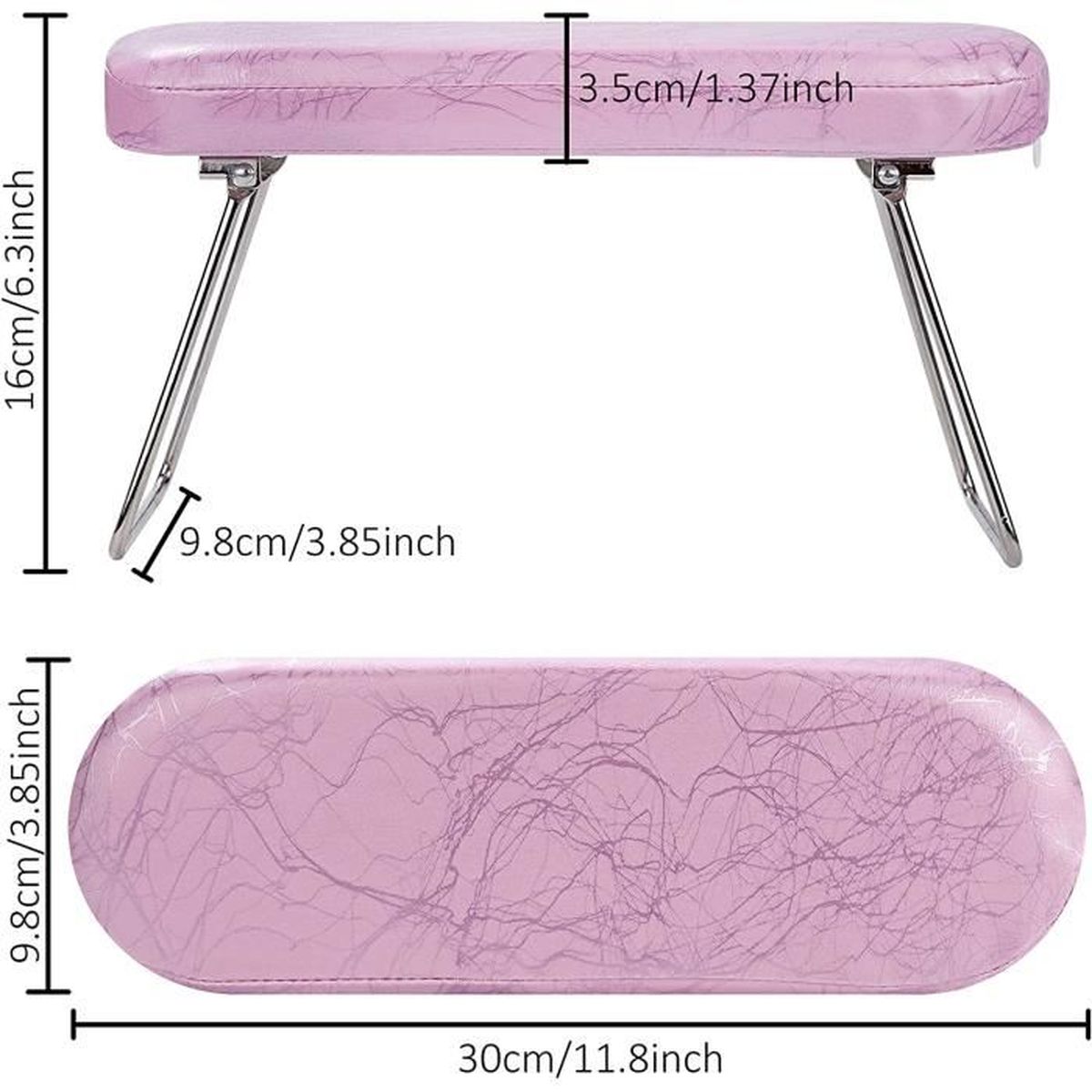 Coussins Repose Main éponge,Professionnel Repose-bras à Ongles Cuir ...