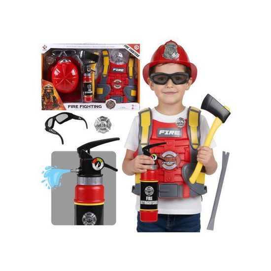 Ensemble de pompier, costume de pompier, déguisement pour garçon pour ...