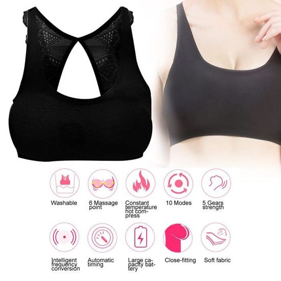 Ohio eur de sein électrique, élargissement du sein, soutien gorge rehausseur de vibration, belle ...