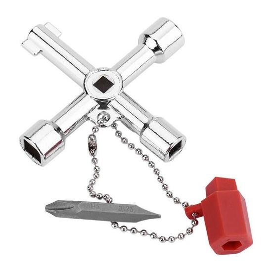 Clé en croix de valve universelle EBTOOLS - Outil multifonctionnel ...