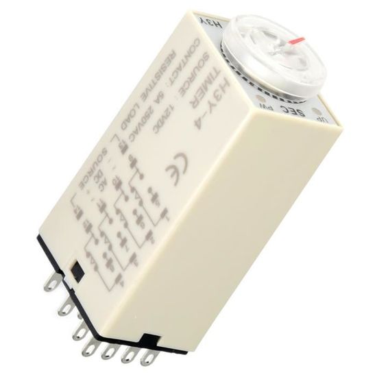 Power on Time Relay H3Y-4 Time Relay Pointer Control Power on Delay ...