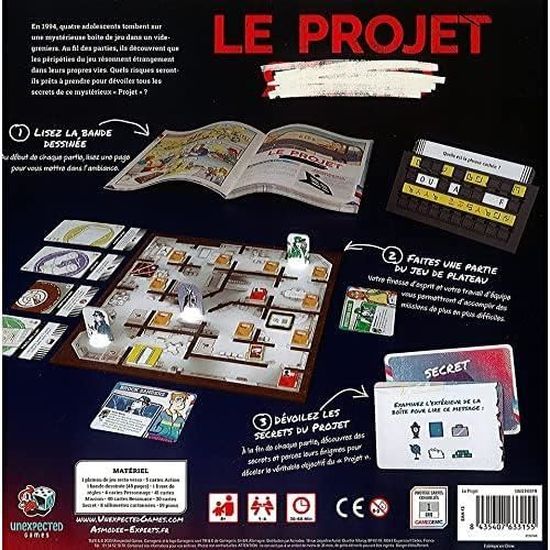 Jeu de société - GENERIC - Le Projet - Aventure mystérieuse années 90 ...