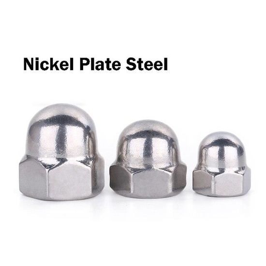 ECROU,Nickelplate Steel-M3 (50pcs)--Écrou à tête hexagonale en acier ...