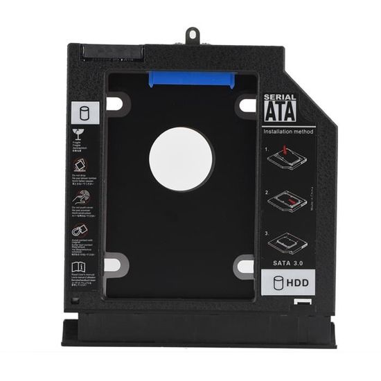 ZJCHAO Disque dur HDD Bracket, Asixx Laptop Internal Enclosure SATA3.0 ...