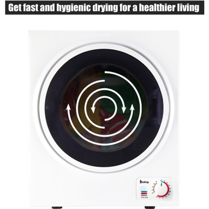 Sèche-linge - Compact 850 W - pour 2,5 kg de linge - 49.5×41×60CM ...