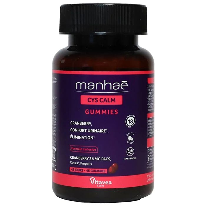 Vitavea Manhaé Cys Calm Cranberry Confort Urinaire 45 Gummies ...