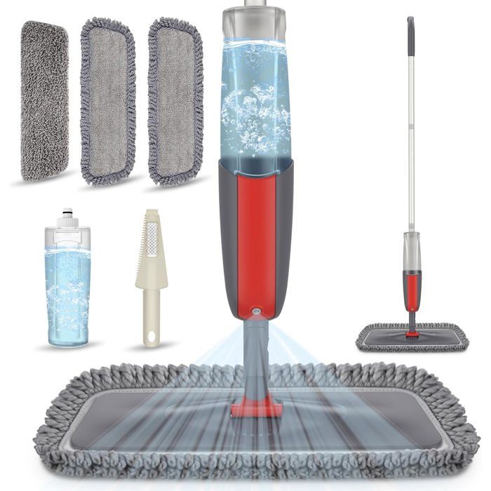 Mop Spray Mop with Spray Mop Microfibre Mop Sprayer for Home,Kitchen ...