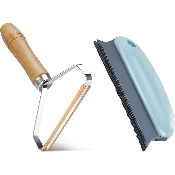 Pro Lint Remover- Carpet Scraper Tool- Reusable Pet Hair Remover, Metal ...