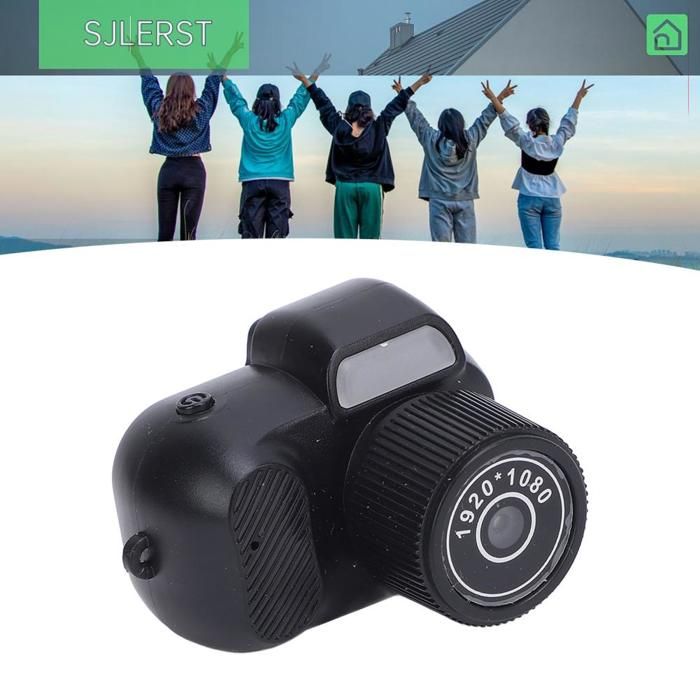 Sjlerst Petit appareil photo Mini Caméra Porte-clés, Petite Caméra ...