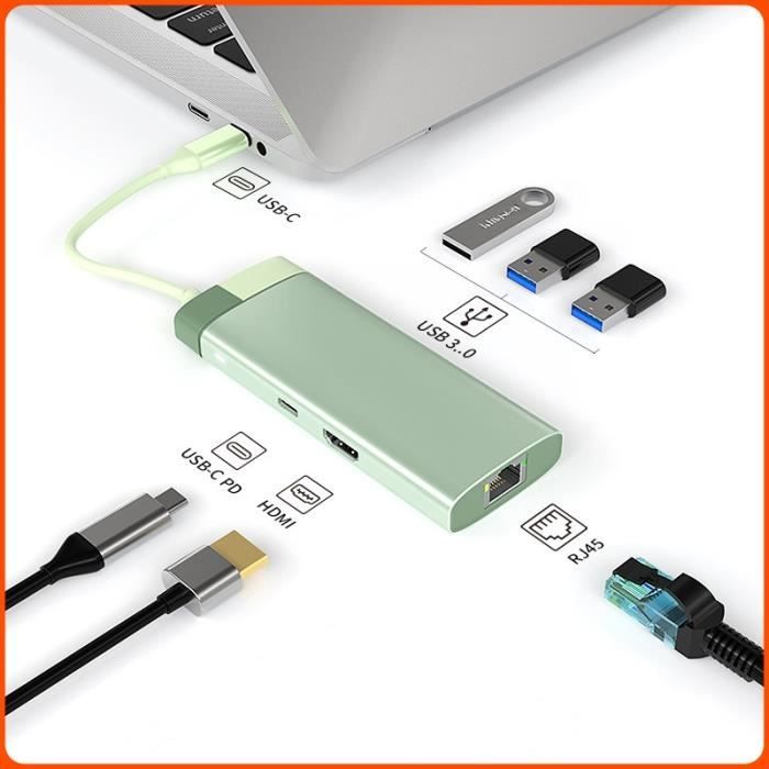 Lapmedication-Station d'accueil USB C pour MacPleAir-Pro, IPad Dallas ...