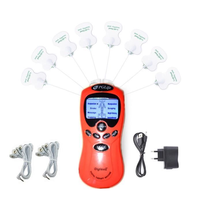 Rouge - Thérapie corporelle électrique Tens 2 unités, Massage e stim ...