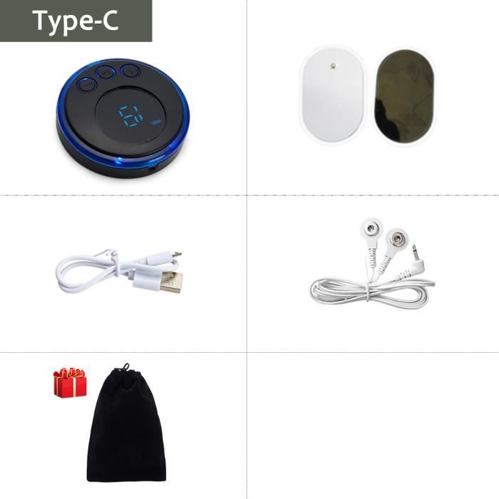 Tapez C-Masseur électrique EMS pour le cou et les cervicales, Patch de Massage pour les bras, le ...