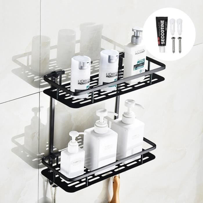 Porte accessoire,ConfrondBath-Étagères d'angle sans poinçon,porte ...