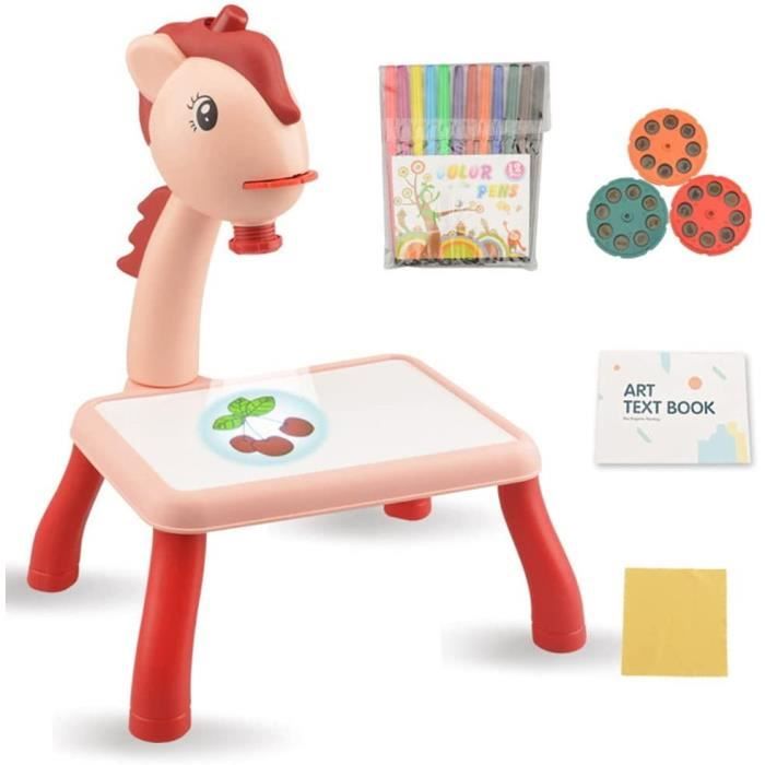 Table de Projecteur de Dessin - ZGEER - Rose - 28,5x21x33,5 cm - 3 ...