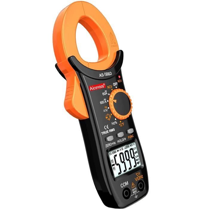 588D Pince Ampèremétrique Numérique Multimètre Trms 6000 Points Testeur ...