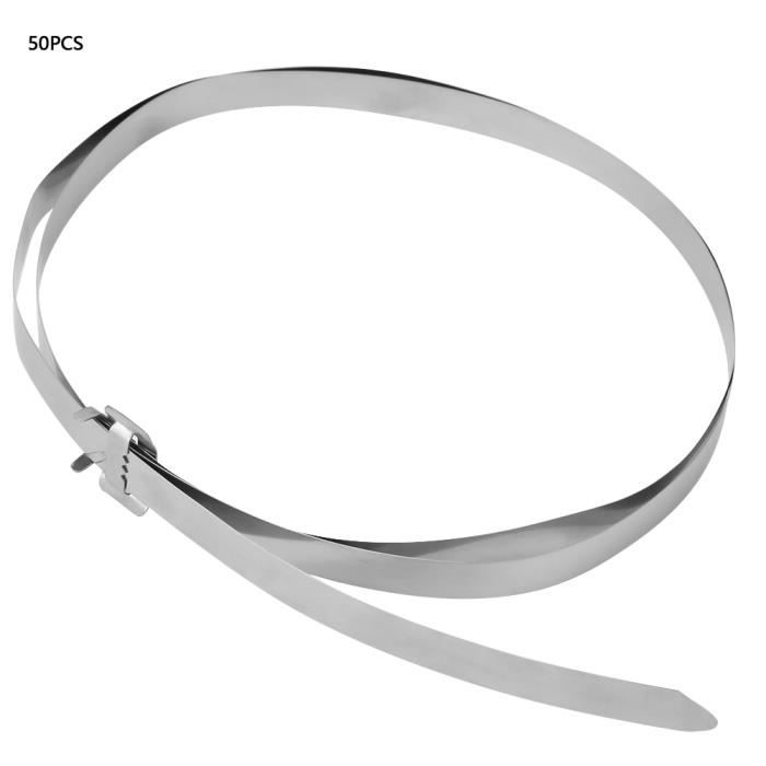 Attache de câble d'acier inoxydable 10mm 1m attaches durables de câble ...