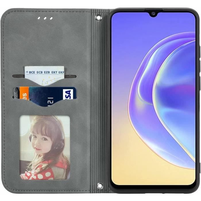 Coque Doogee S88 Pro en Cuir Premium Flip Stand Support et Carte Slot ...