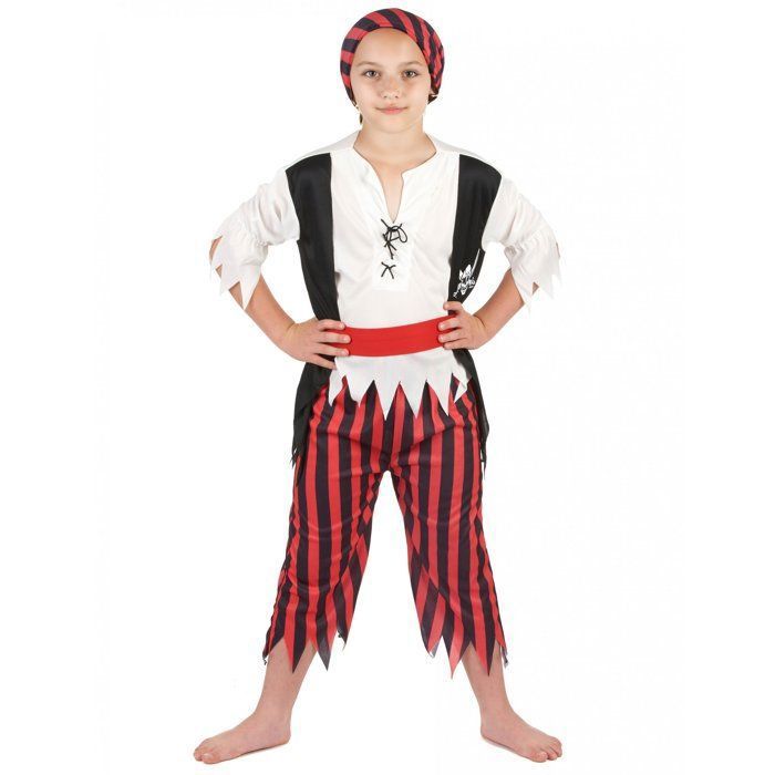 Déguisement pirate - Jadeo - Déguisement pirate - Multicolore - Noir ...