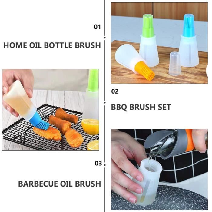 5 pièces durables Pratique Exquis Pinique simple Pinceaux à Badigeonner ...