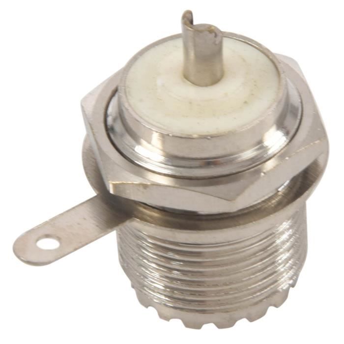 UHF Femelle SO239 Jack Cloison éTanche à Souder Montage sur Panneau RF ...