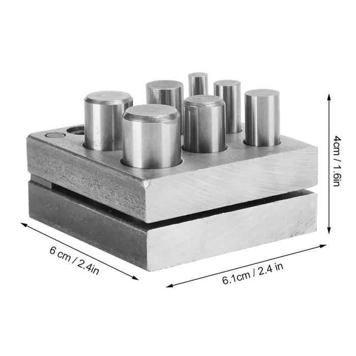 7 Trous Poinçon Die Disque Ensemble Irrégulier En Acier Allié Rond ...