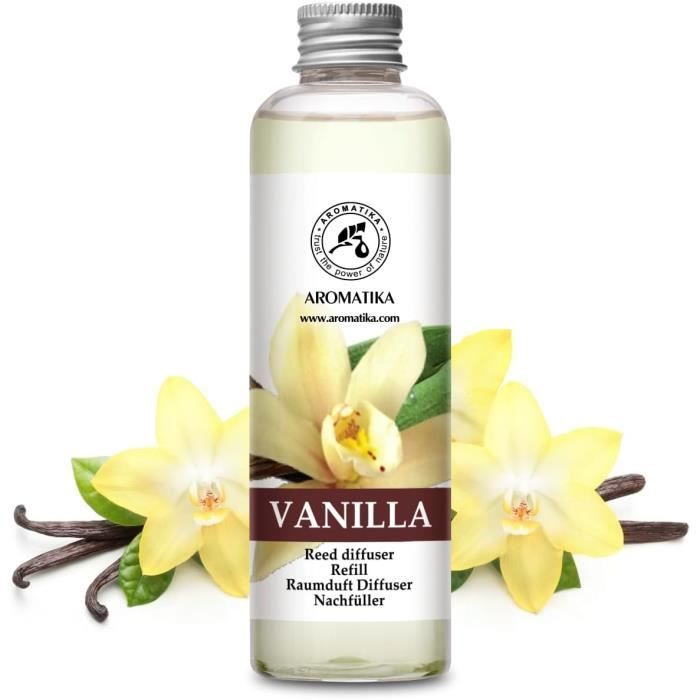 Recharge Pour Diffuseur De Vanille 200Ml - Naturelle Huile Essentielle De Vanille - Parfum Frais ...