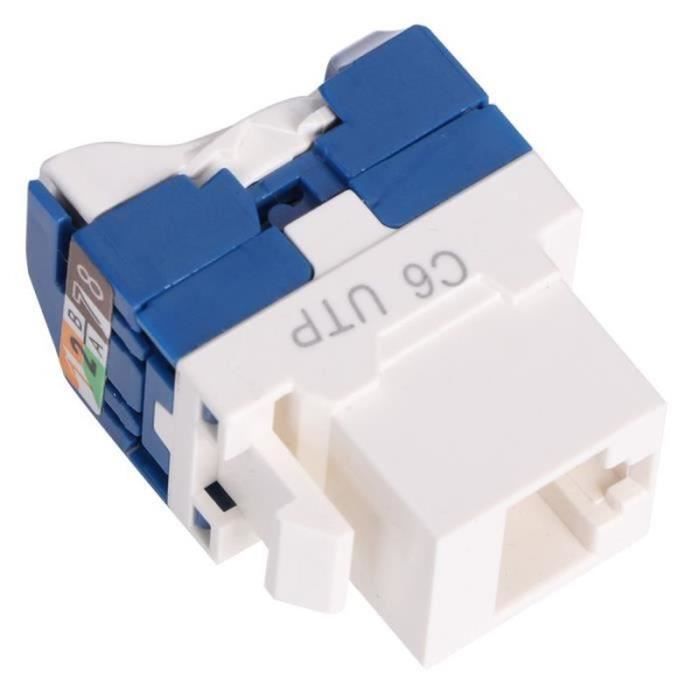 Module RJ45 2pcs Cat6 Module réseaux tournant RJ45 connecteur d ...