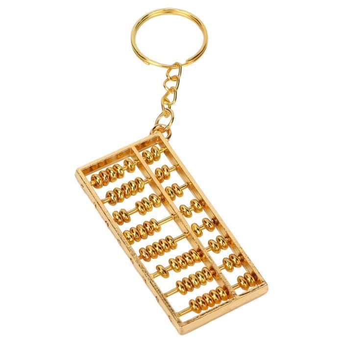 Zerone Porte-clés boulier Mignon exquis Abacus Keychain Métal Portable ...