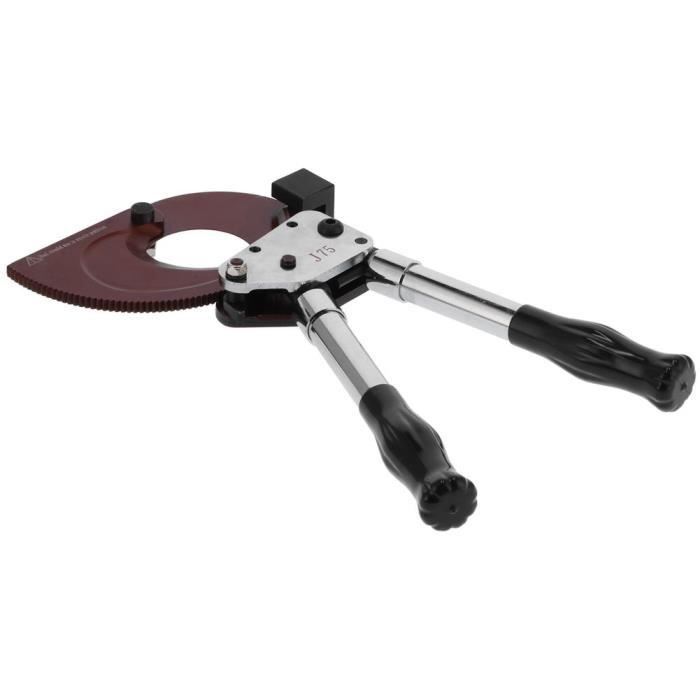 JA75 3x120mm² Coupe-câble à cliquet réglable outil de coupe manuel de ...