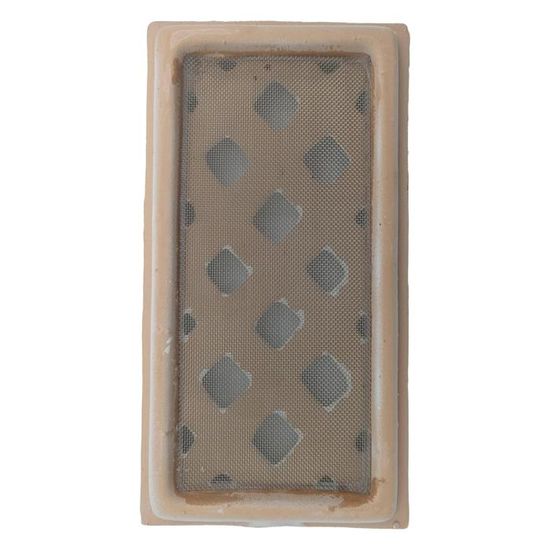 Grille d’aération Claustra terre cuite blanche - 13x24 cm - Cdiscount ...