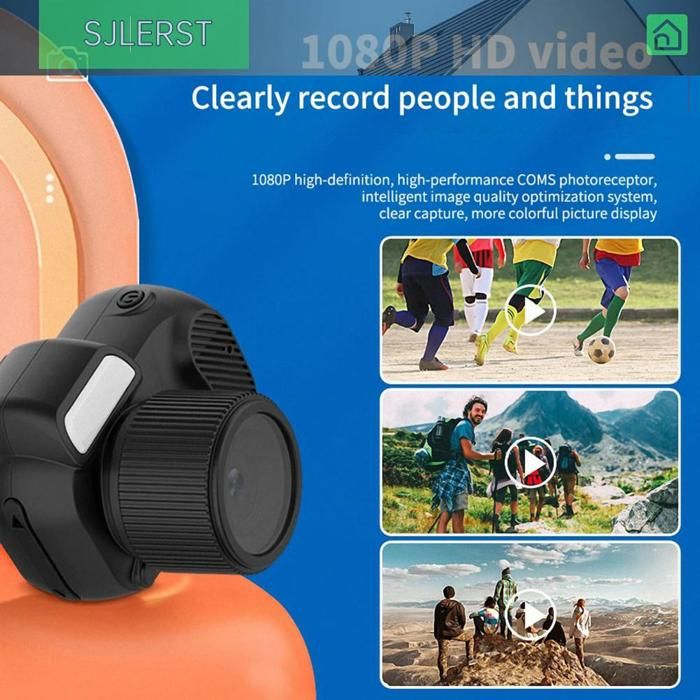 Sjlerst Petit appareil photo Mini Caméra Porte-clés, Petite Caméra ...
