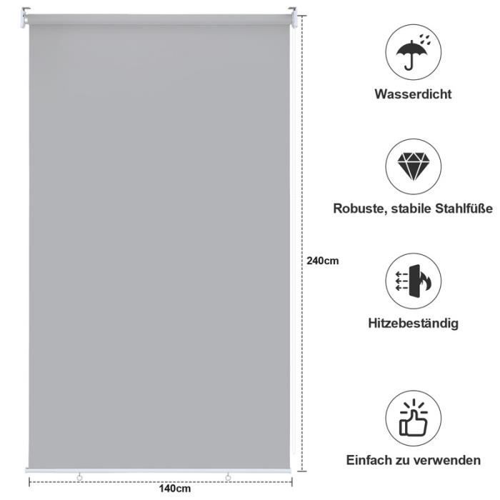 Store vertical Store d'extérieur pour balcon Store enrouleur Protection ...