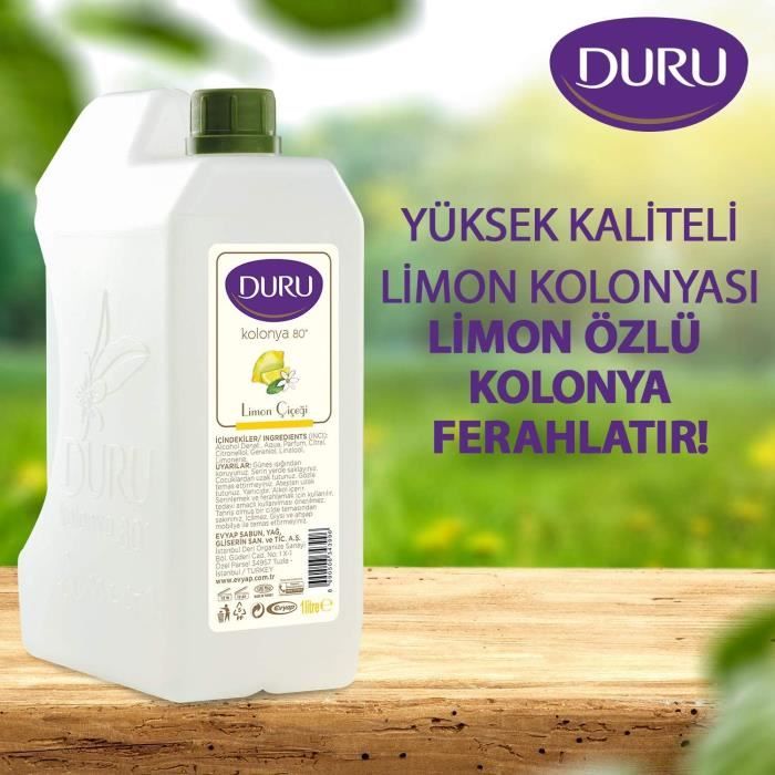 Petit Bidon D‘Eau Parfumée Turque (Kolonya) Au Citron, 1 L[m4124 ...