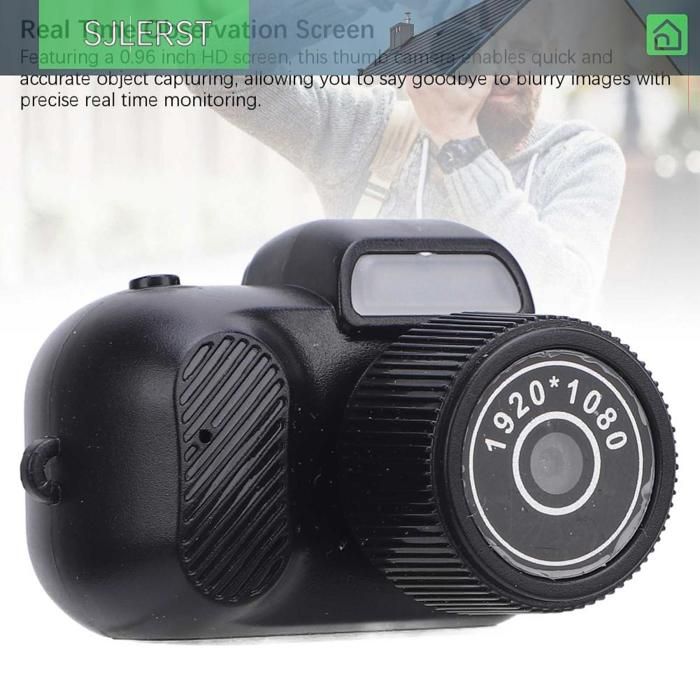 Sjlerst Petit appareil photo Mini Caméra Porte-clés, Petite Caméra ...