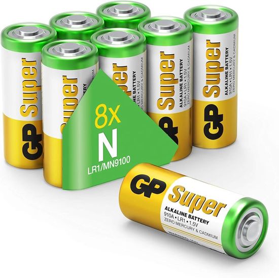 Batteries Super 910A,LR01 Pile LR1 (N) alcaline(s) 1.5 V 8 pc(s ...