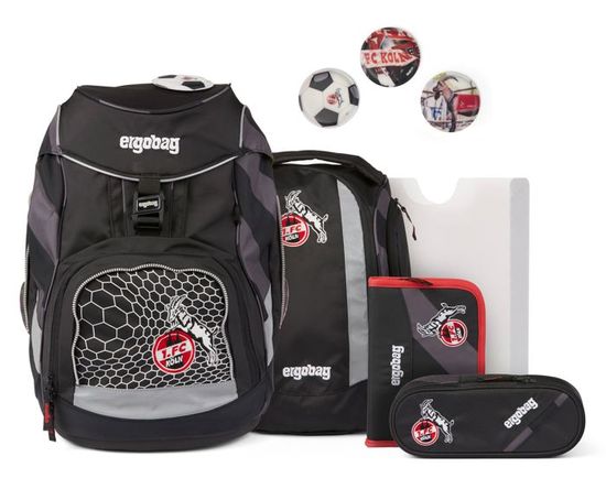 Ergobag Sac d'école noir pour fille et garçon - Football-Edition Pack ...