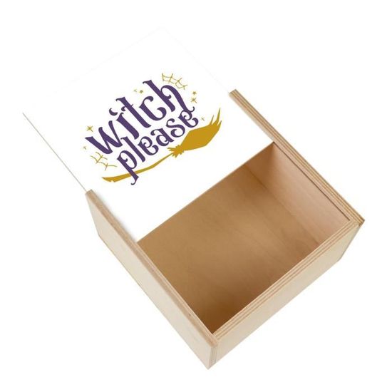 Boite Coffret en Bois - Witch Please Sorcière Bitch Halloween Horreur ...
