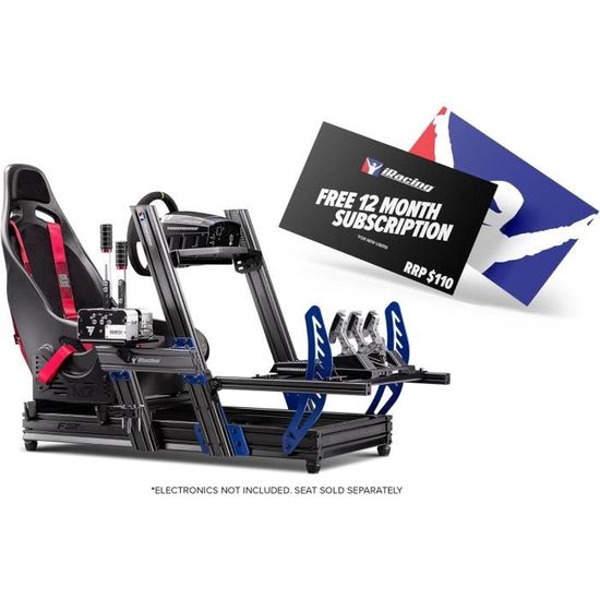 Next Level Racing F-GT Elite Racing Simulator Cockpit iRacing Edition ...