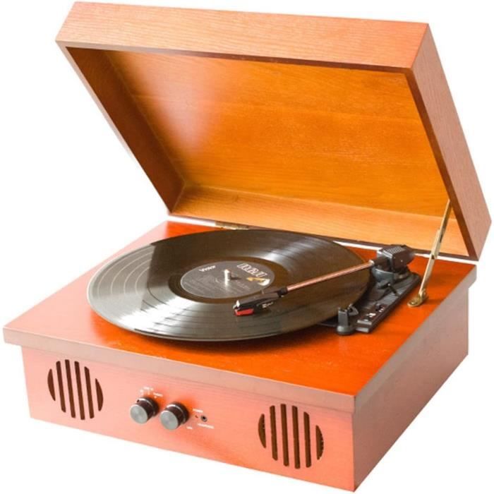 Tourne-Disque Vinyle avec Haut-parleurs Platine Vinyle Vintage pour ...