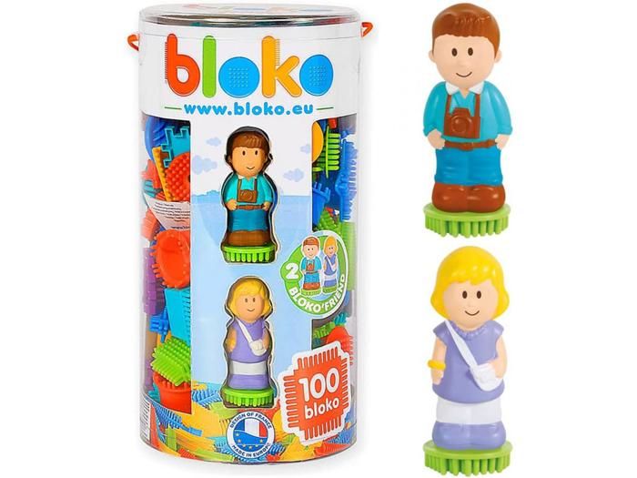 Jeu de construction - BLOKO - Bloko - 100 blocs - 2 personnages ...