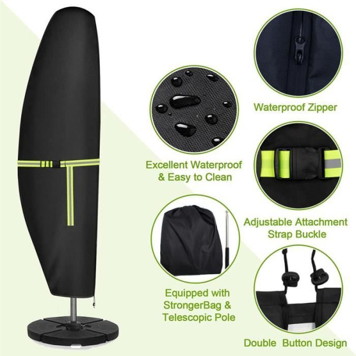 Housse de protection - Jardin - Parasol extérieur - Protection UV ...
