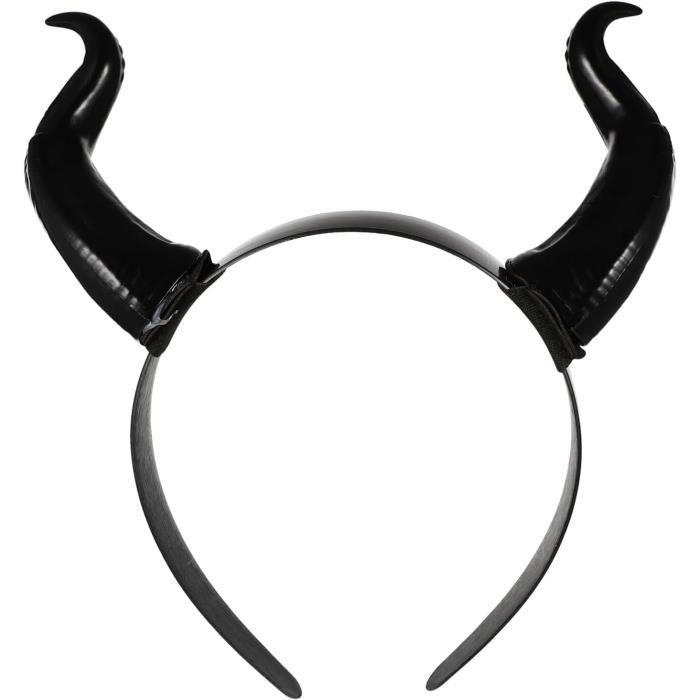 Bandeau De Corne De Diable Noir Bandeau De Cornes De Diable Gothique ...