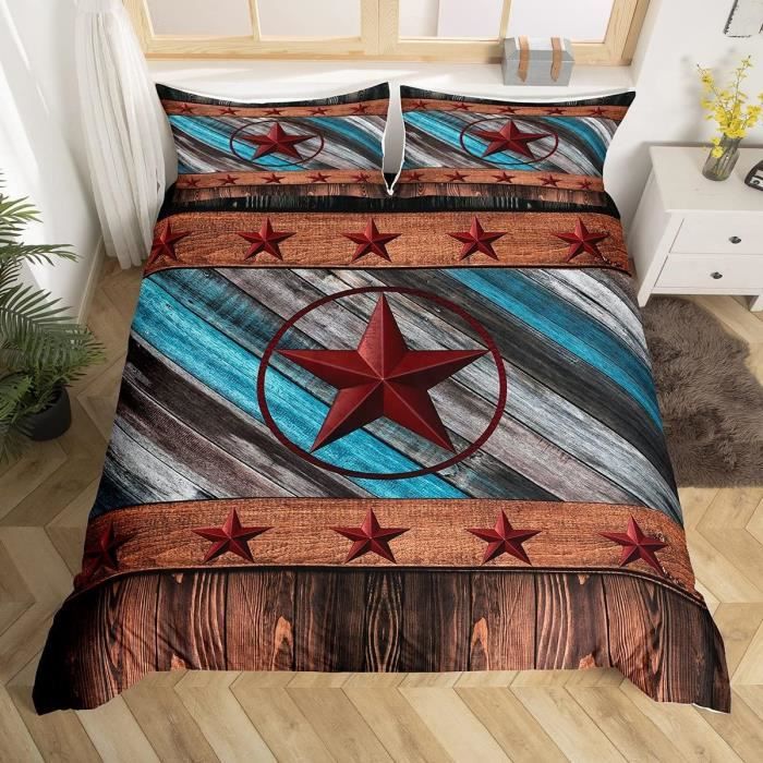 Rustique Texas Star Sets De Housse De Couette Ouest Texas Parure De Lit ...