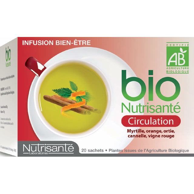 Nutrisanté Infusion Bio Circulation 20 sachets - Cdiscount Au quotidien