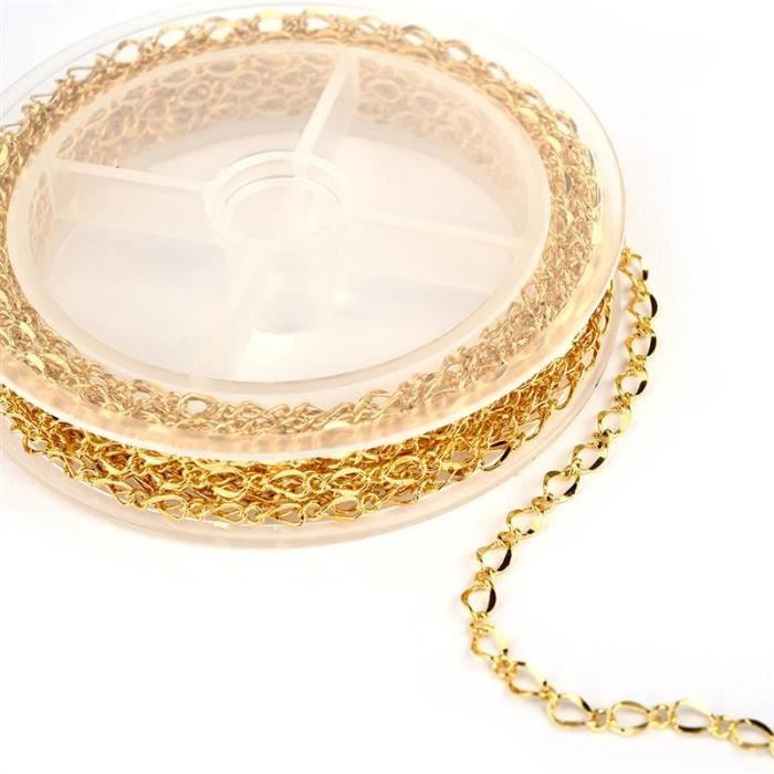 Rouleau de chaîne en fer à faire soi même, 5 m-rouleau, pour collier ...