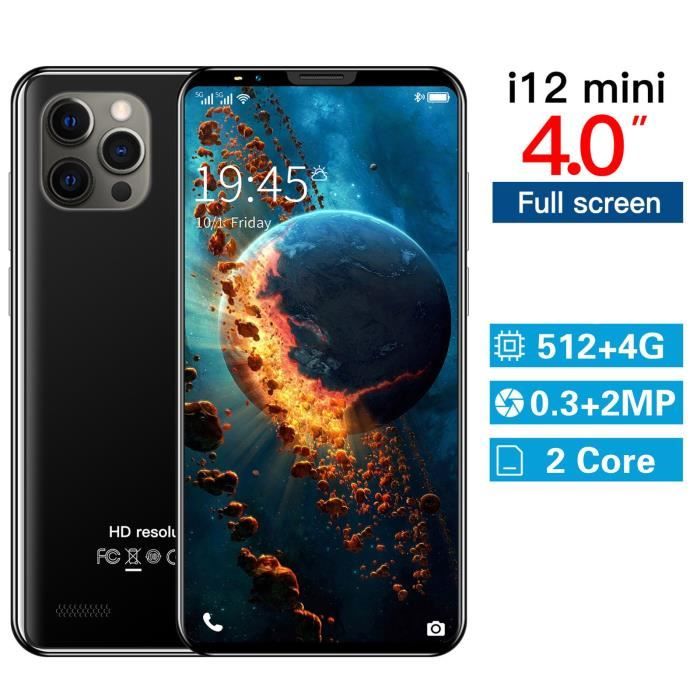 Mini12 + 4.0 pouces téléphone mobile Android 5.1 512MB + 4GB Smartphone ...