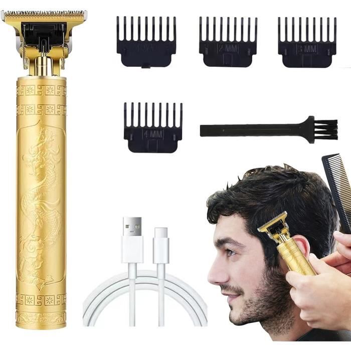 Tondeuses De Barbier, Tondeuses À Cheveux À Chargement Usb, Outil De Toilettage Pour Hommes Pour ...