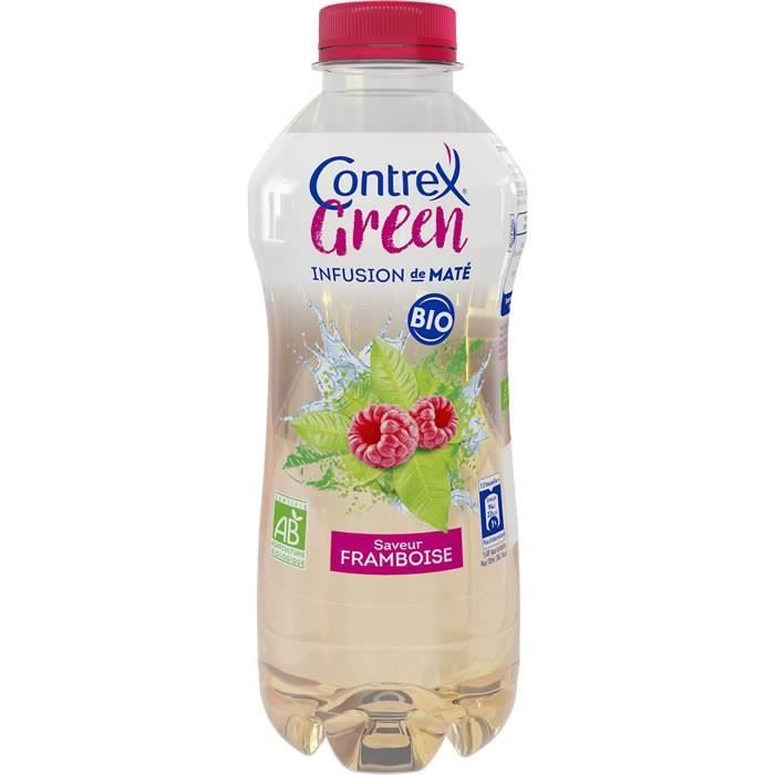 LOT DE 2 - CONTREX : Green BIO - Infusion de maté saveur Framboise 75 ...