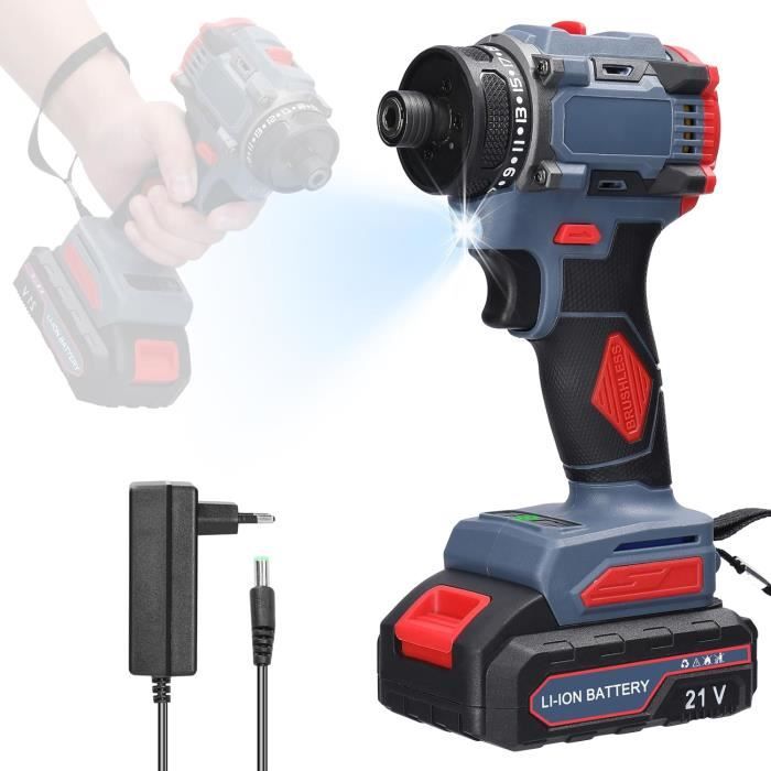Visseuse Électrique, Tournevis Électrique Multifonction 21 V, Couple De ...